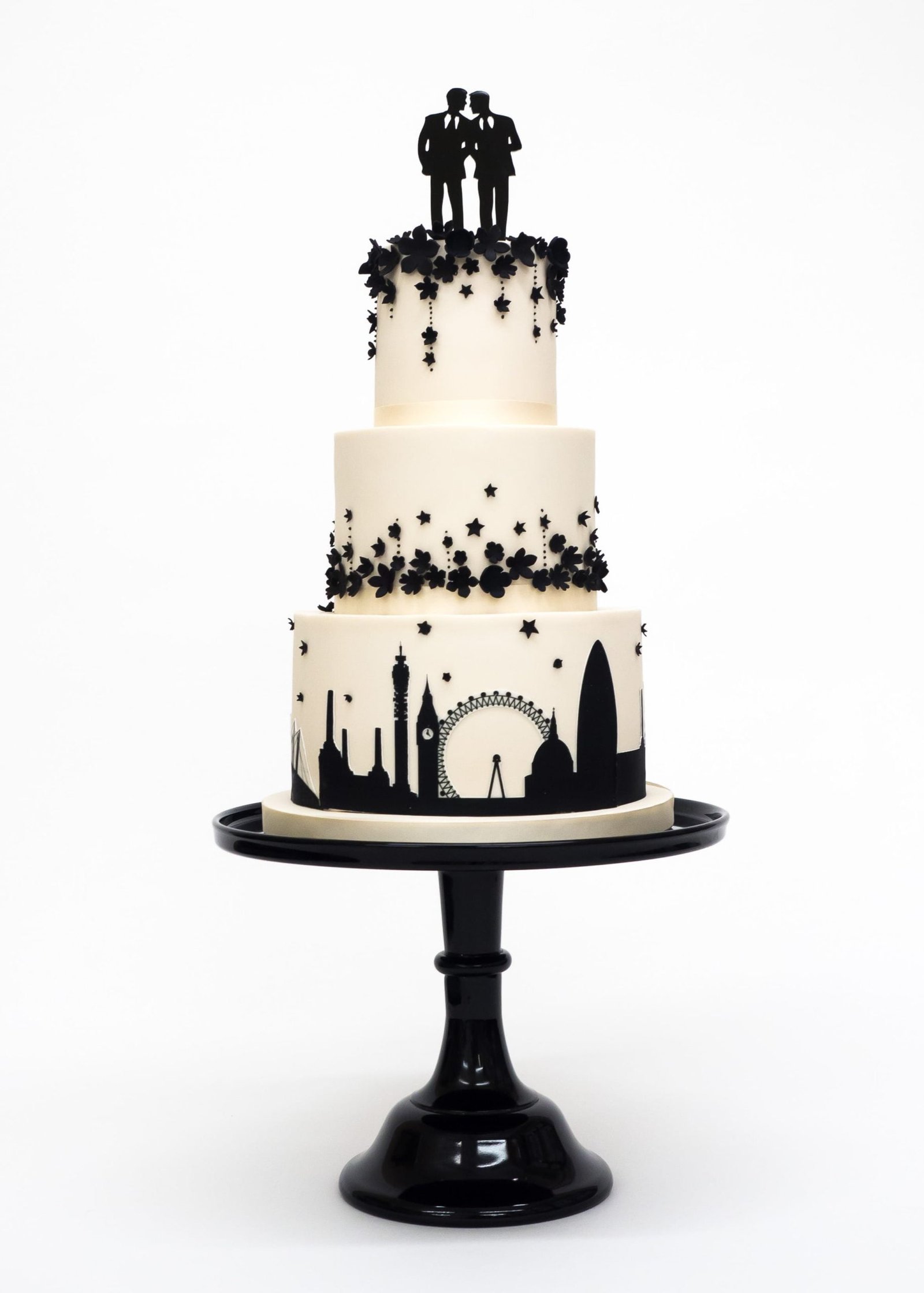 London Skyline Wedding Cake - Rosalind Miller Cakes